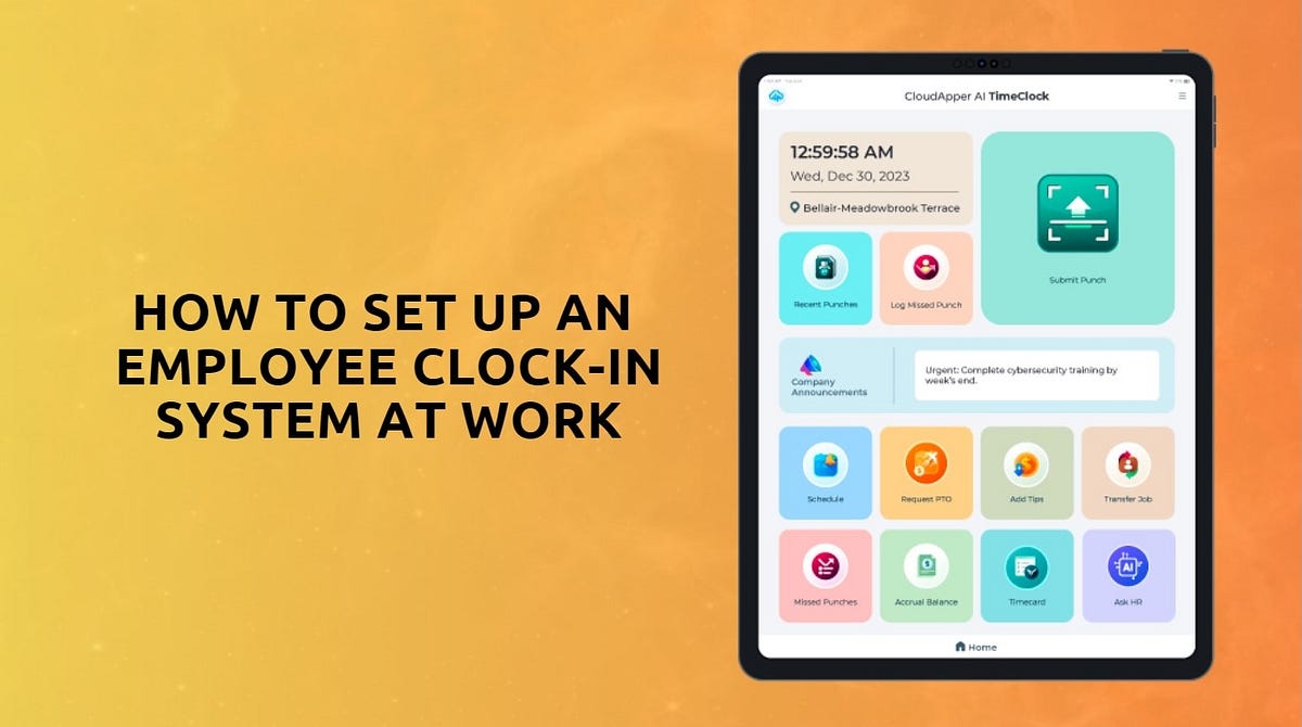 How to Set Up an Employee Clock-In System at Work | by Juan Ben ...