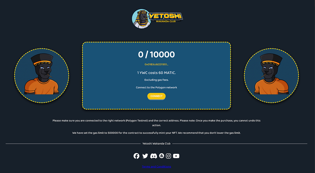Yetoshi Wakanda Club is Already Available on the Polygon Network | by Euclides Manuel | Yetuswap ...