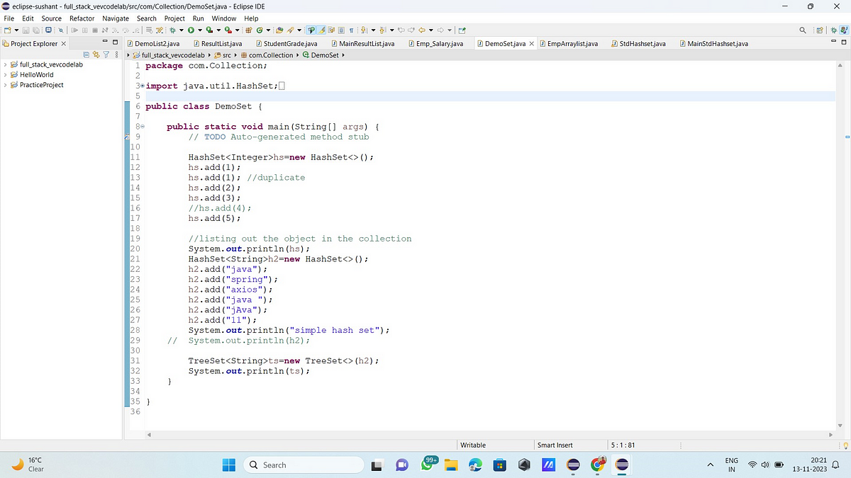 Hashset In Java Java Hashset Class Implements The Set By Sushant Patil Nov 2023 Medium 1100