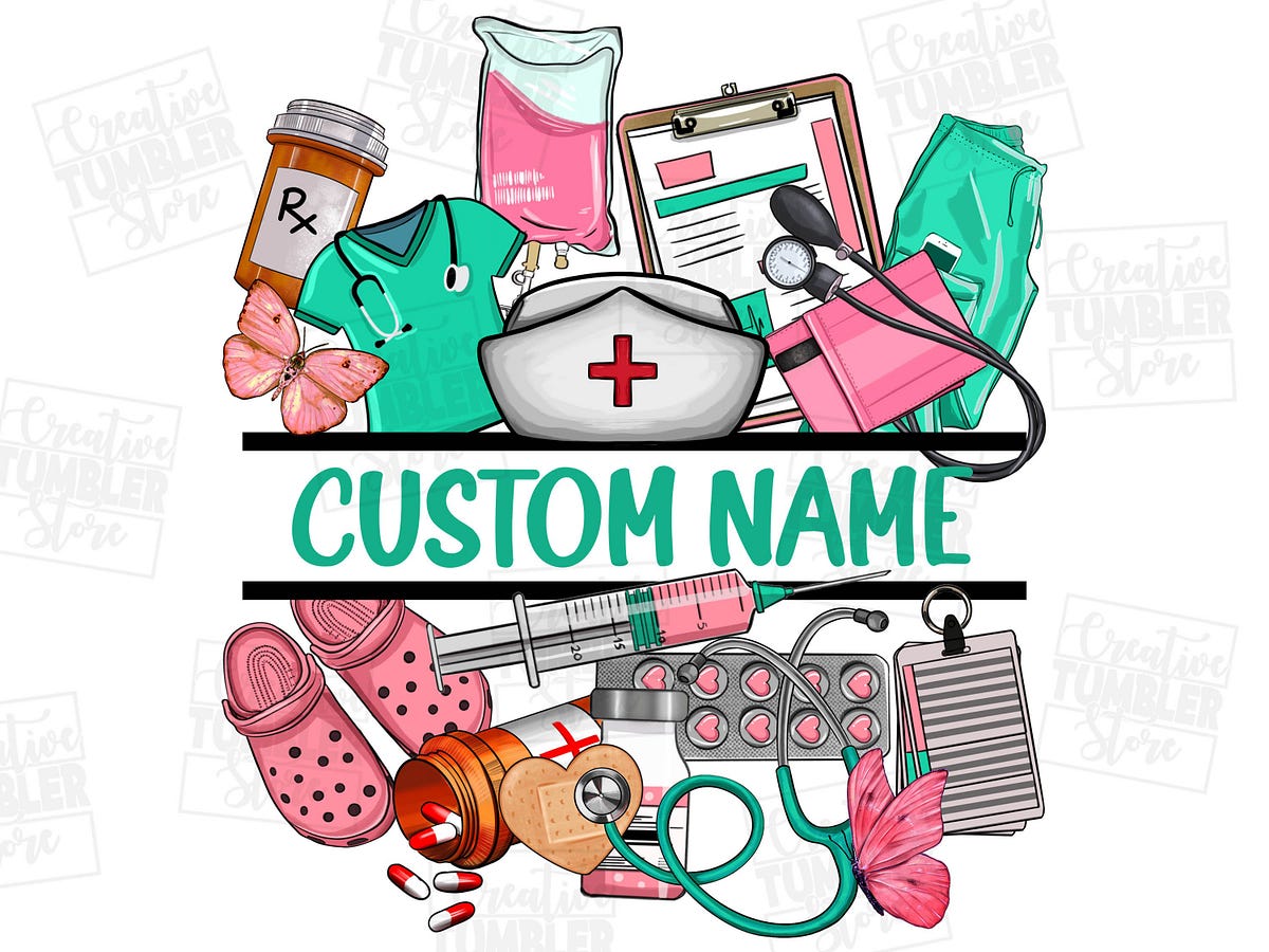 Personalized Nurse png sublimation design download, Nurse png, Nursing ...