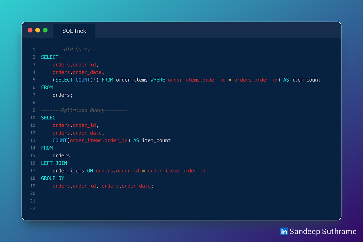 🎯SQL Optimization trick | by Sandeep Suthrame | Sep, 2023 | Medium