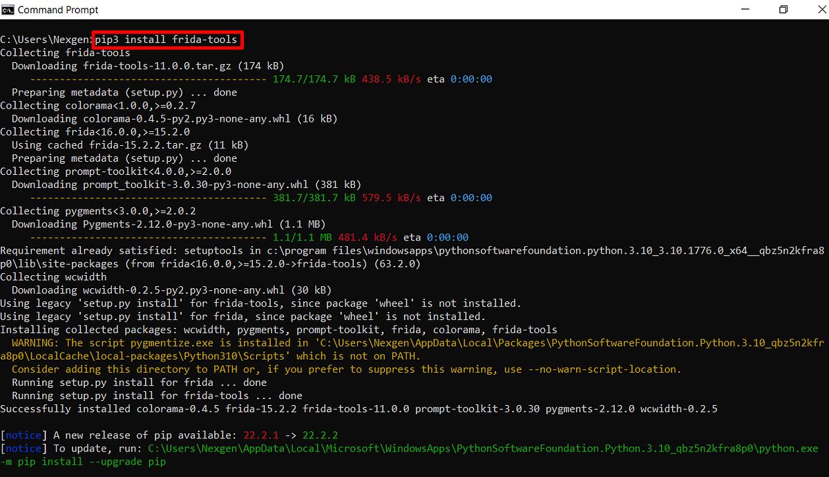 Frida Installation Guide on Windows 10 - waqas farooqi - Medium