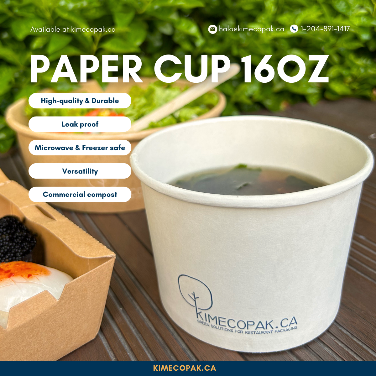 Kimecopak’s paper soup container: solution for restaurant, wholesale in ...