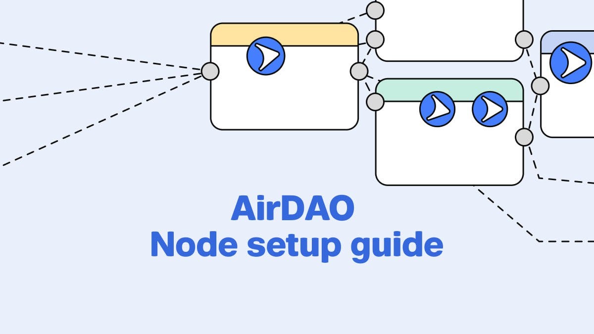 Guía de configuración de Nodos de AirDAO | by Ascendia Network en ...
