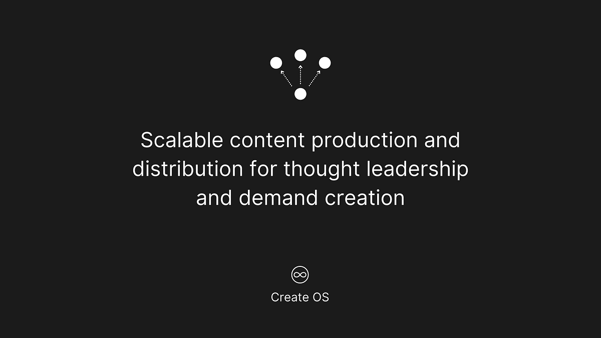 Scalable content production and distribution for thought leadership and ...