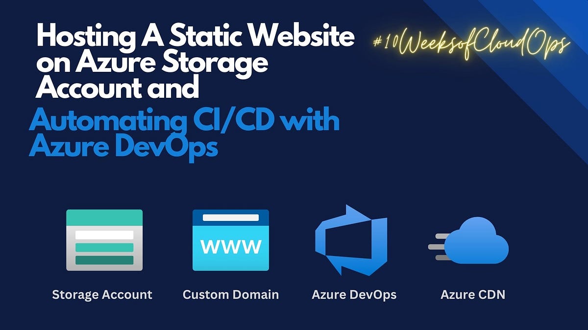 Hosting Static Website on Azure Cloud with Azure CDN and CI/CD with Azure DevOps | by Nishant ...