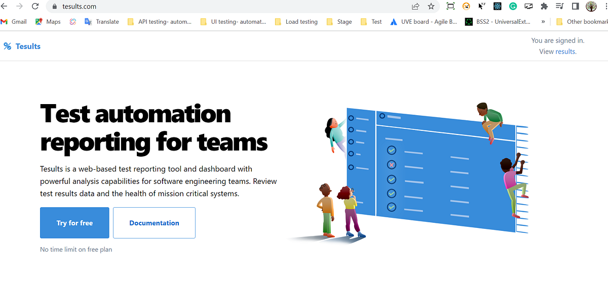 Test automation|Test Reporting| |Tesults.com|Playwright | by balaji k ...