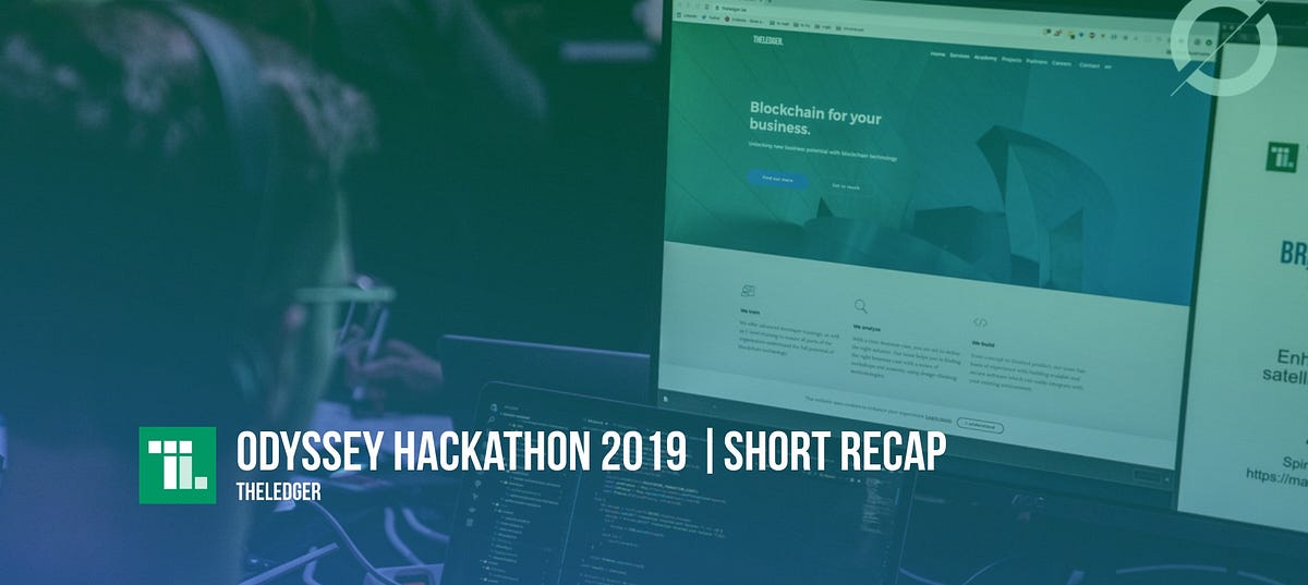 Odyssey hackathon 2019 — Short recap | by Jonas Snellinckx | wearetheledger | Medium