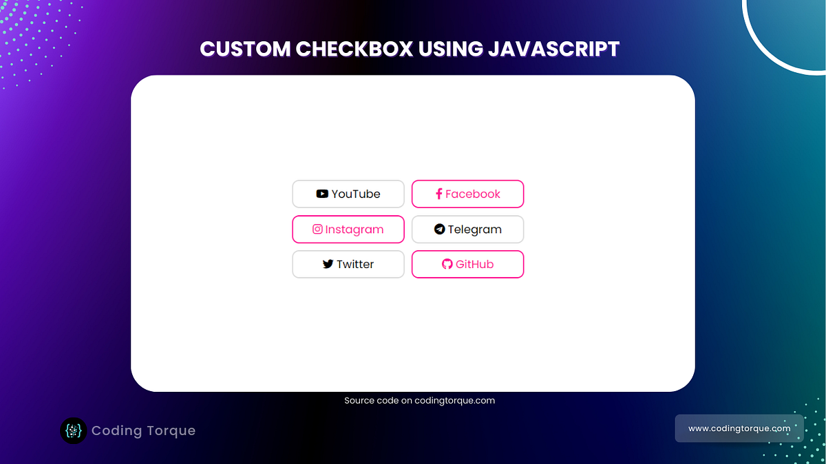 Custom Checkbox using HTML and CSS - Piyush Patil - Medium