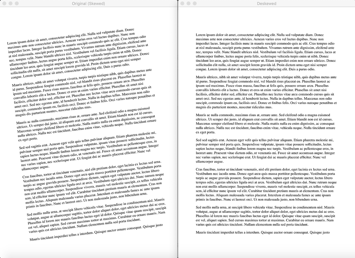 How to automatically deskew (straighten) a text image using OpenCV | by ...