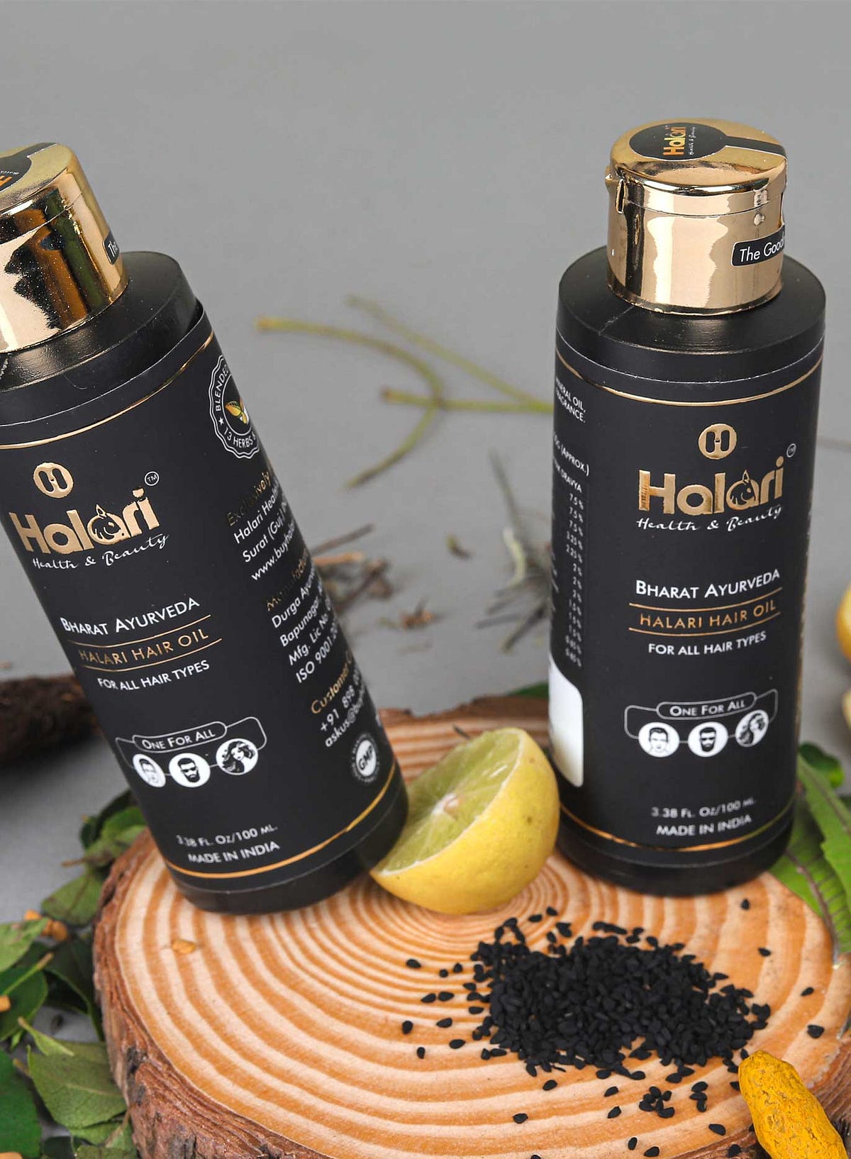 Bharat Ayurvedic Hair Oil by Halari for Naturally Thick and Long Hair ...