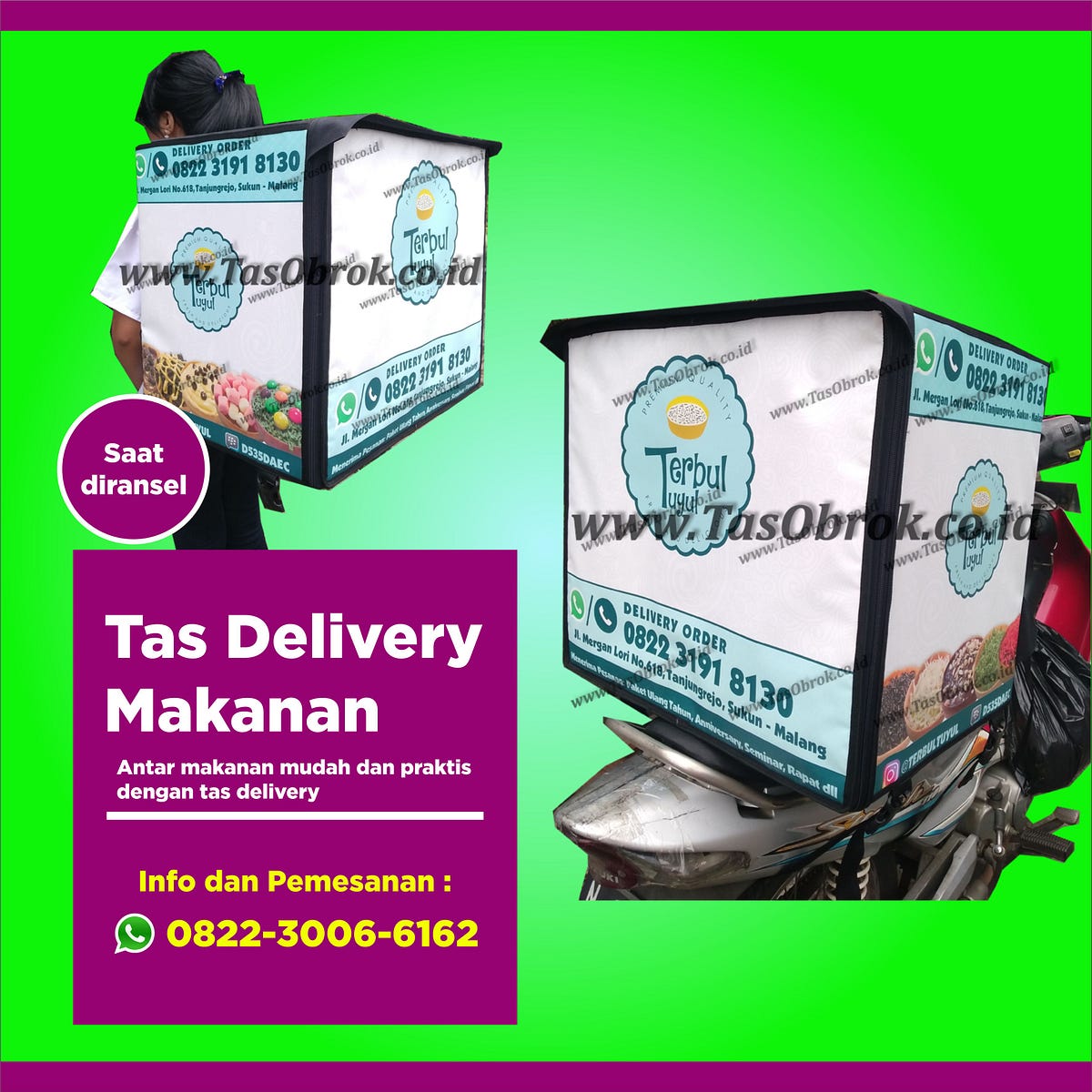 Tas Delivery Motor Murah Malang, Tas Ransel Jumbo Malang, Box Delivery ...