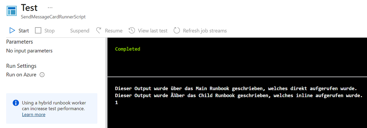 Fix UTF-8 Encoding When Calling Azure Child Runbooks Inline | by Martin Heusser | M365 Apps ...