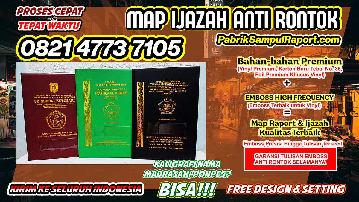 0821–4773–7105 Pusat Sampul Raport Map Ijazah di Aceh Tenggara | by ...