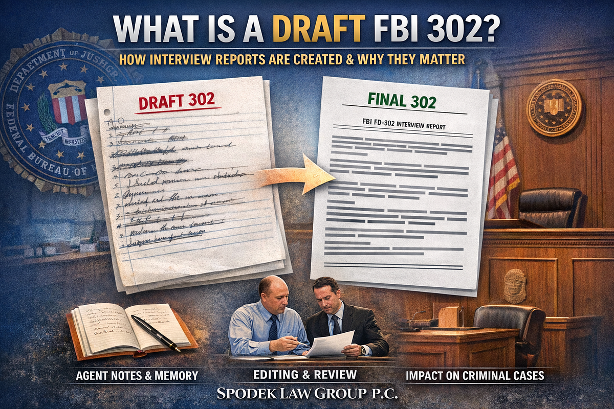 What Is a Draft FBI 302? How Interview Reports Are Created and Why They ...