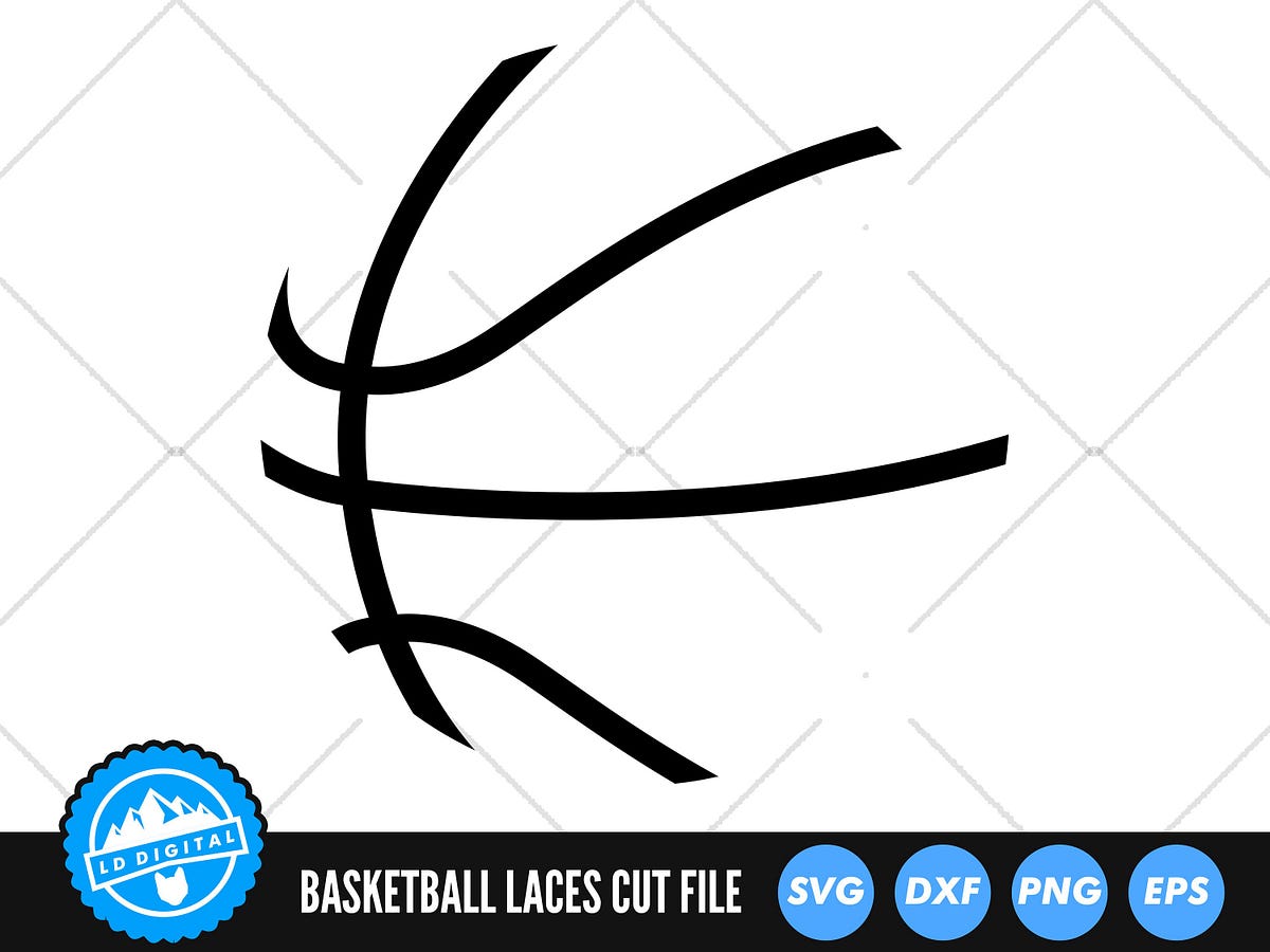 Basketball Laces SVG Files | Basketball Stitches Cut Files | Basketball ...