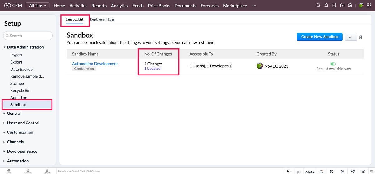 What are Sandboxes in Zoho CRM?. Zoho CRM sandboxes are copies of your ...