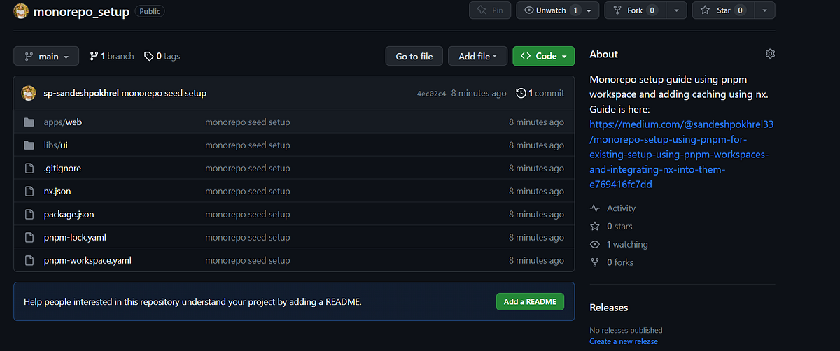 Monorepo Setup Using pnpm for Existing Repos Using pnpm Workspaces and Integrating Nx into Them ...