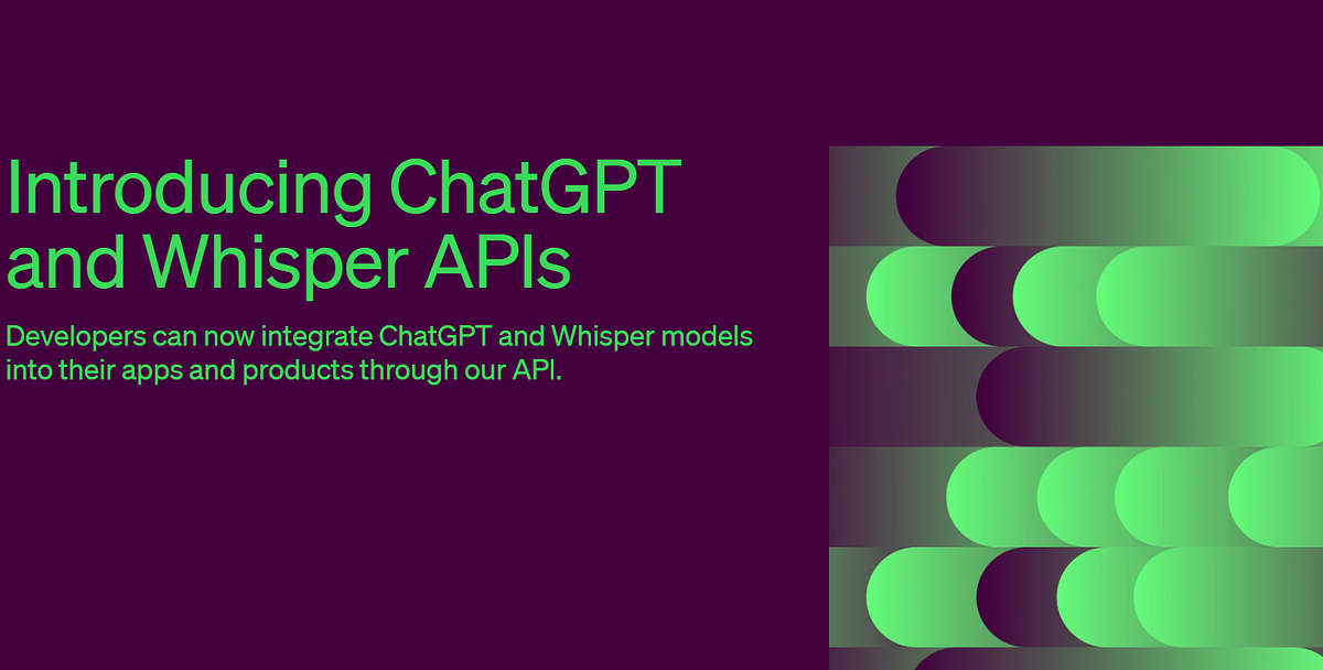 OpenAI Releases a New ChatGPT API | by Thomas Smith | The Generator ...