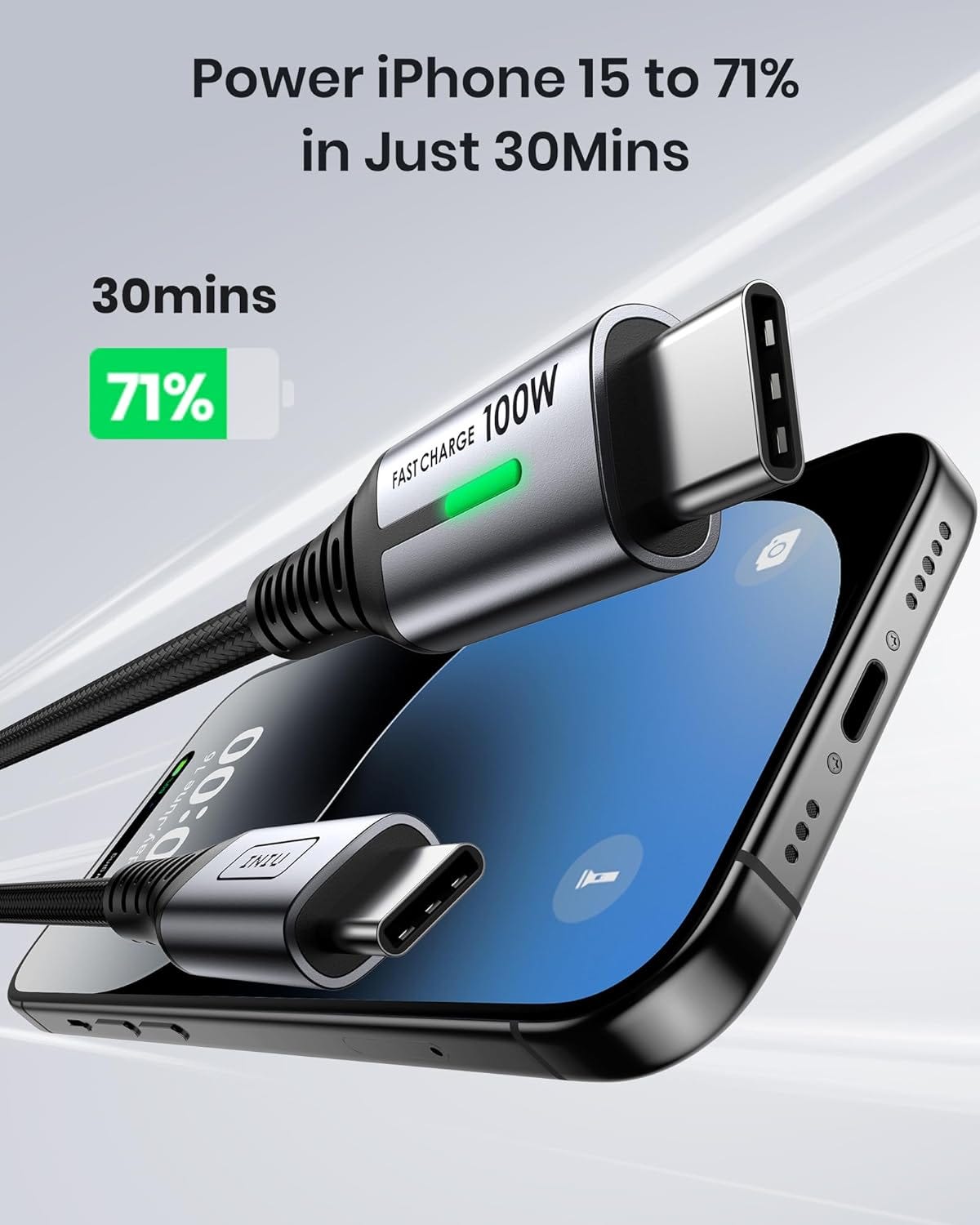 INIU 100W USB C to USB C Cable (2-Pack, 6.6ft): Unleash the Power of ...
