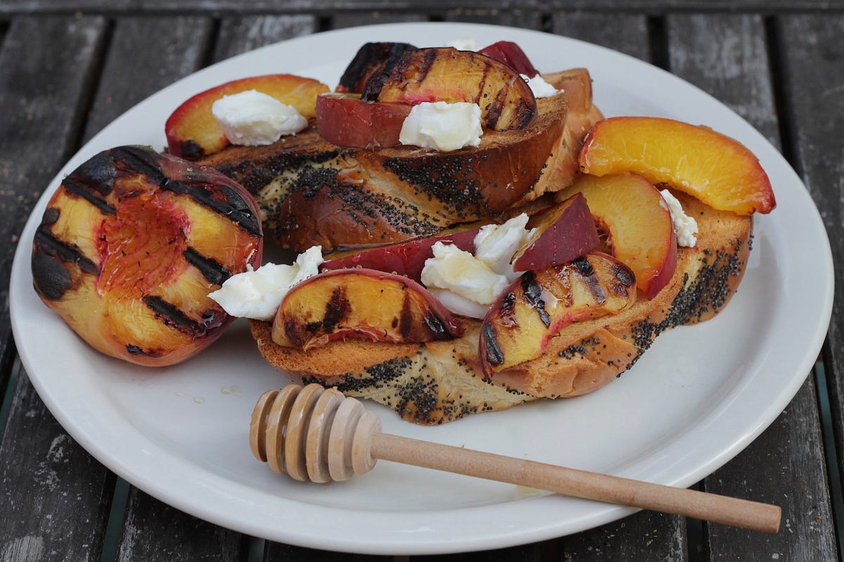 Summer Recipe Series. Grilled Challah with Fromage Blanc… | by Crema ...