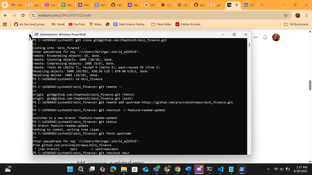 📝 Hands-On Assignment: Git & GitHub for DevOps | by PATIENCE C. GITONGA | Aug, 2025 | Medium