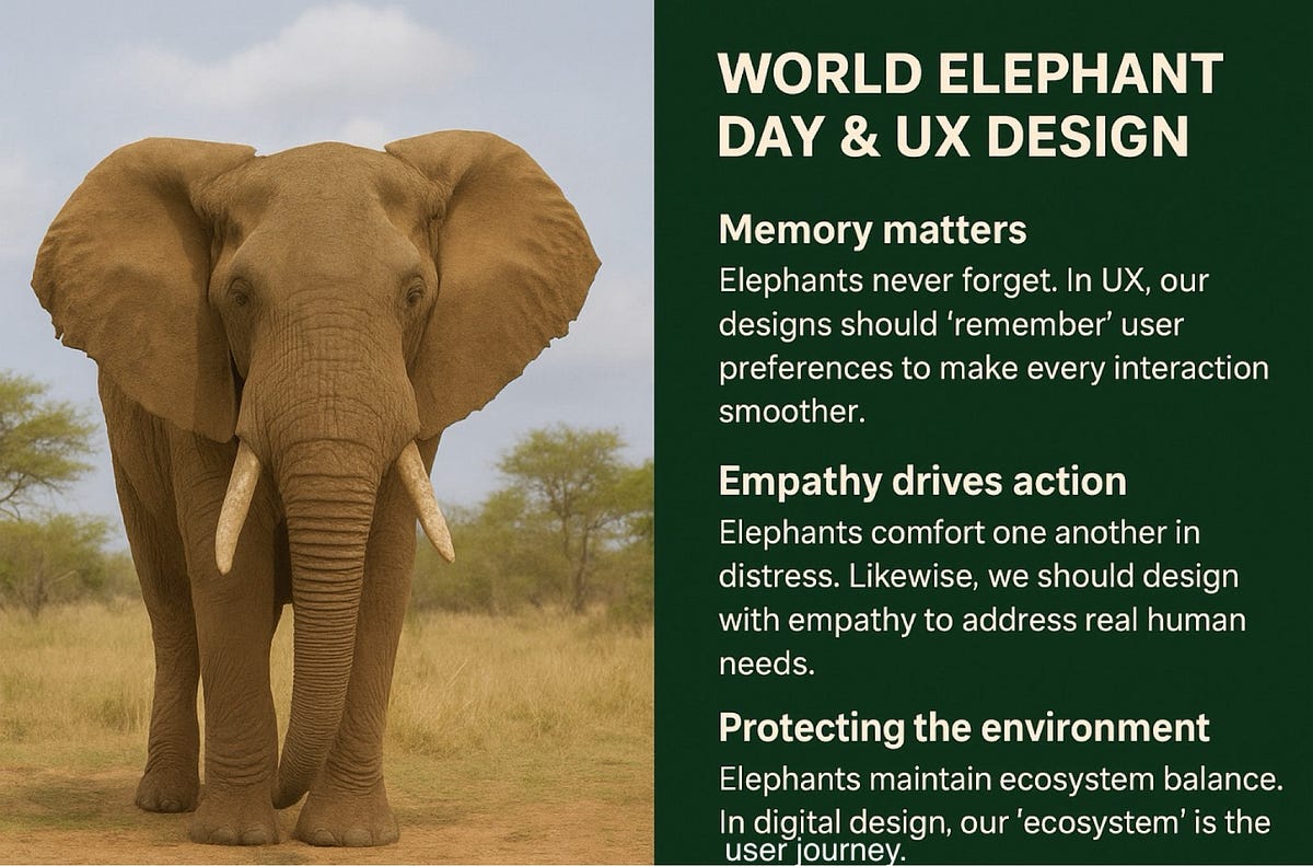 🐘 World Elephant Day & UX Design: Lessons from the Gentle Giants | by ...