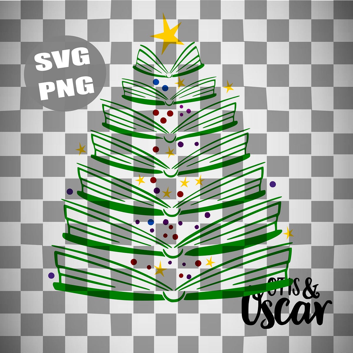 Book Tree SVG, Bookmas PNG, Teacher Christmas svg png | by Wayne ...