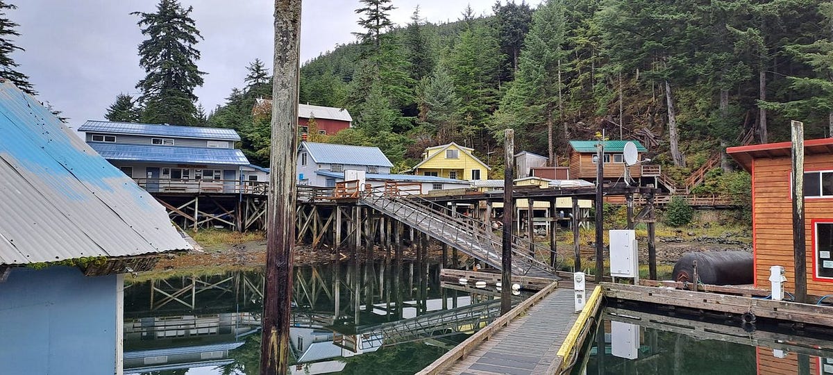 We come back to Elfin cove. We finally arrive in Elfin cove and are ...