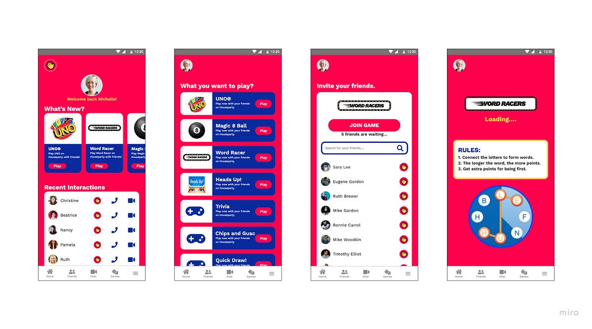 Redesigning Houseparty— a UX case study | by Moritz Fischer | UX Collective