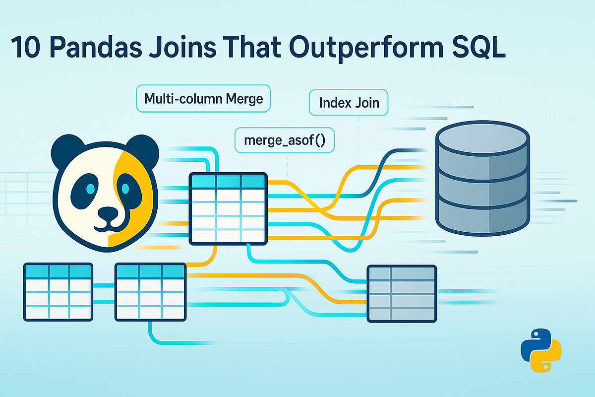 10 Pandas Joins That Outperform SQL | by Thinking Loop | Aug, 2025 | Medium
