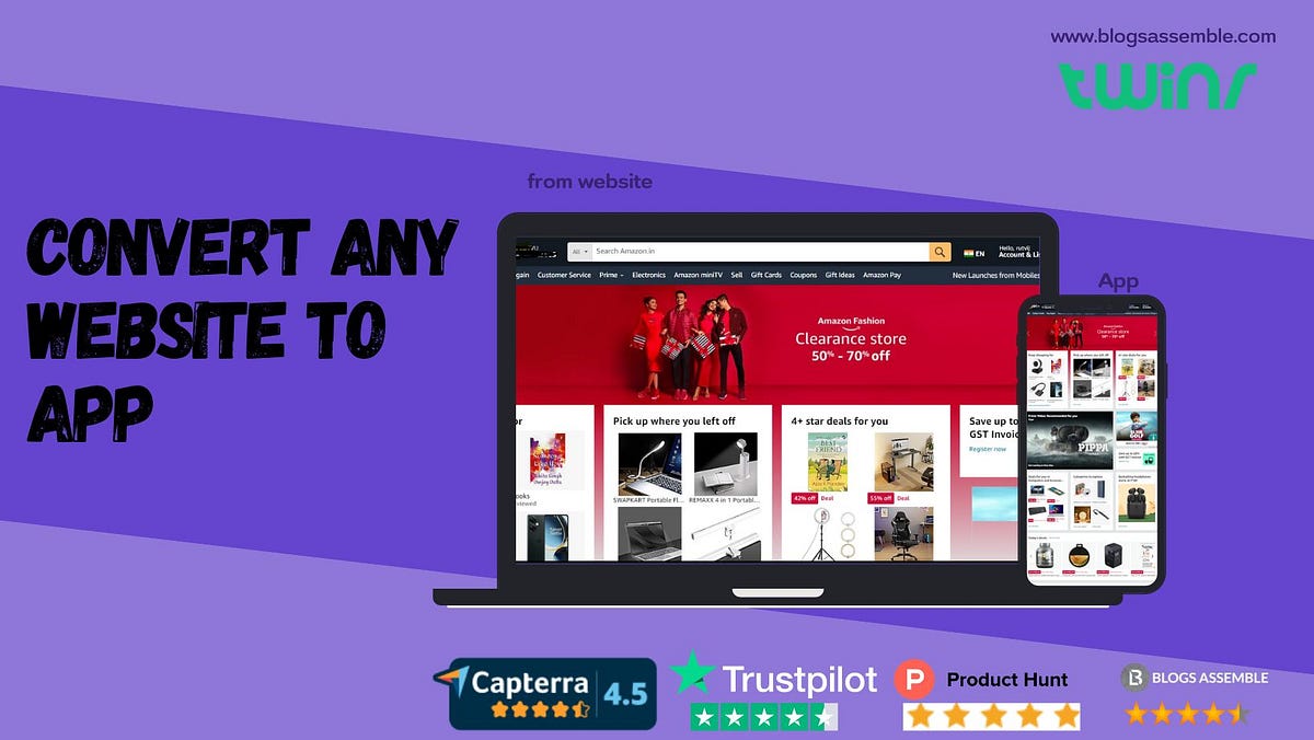 How to convert any website to an app without coding | by Rutvij Gawas | Dec, 2023 | Medium