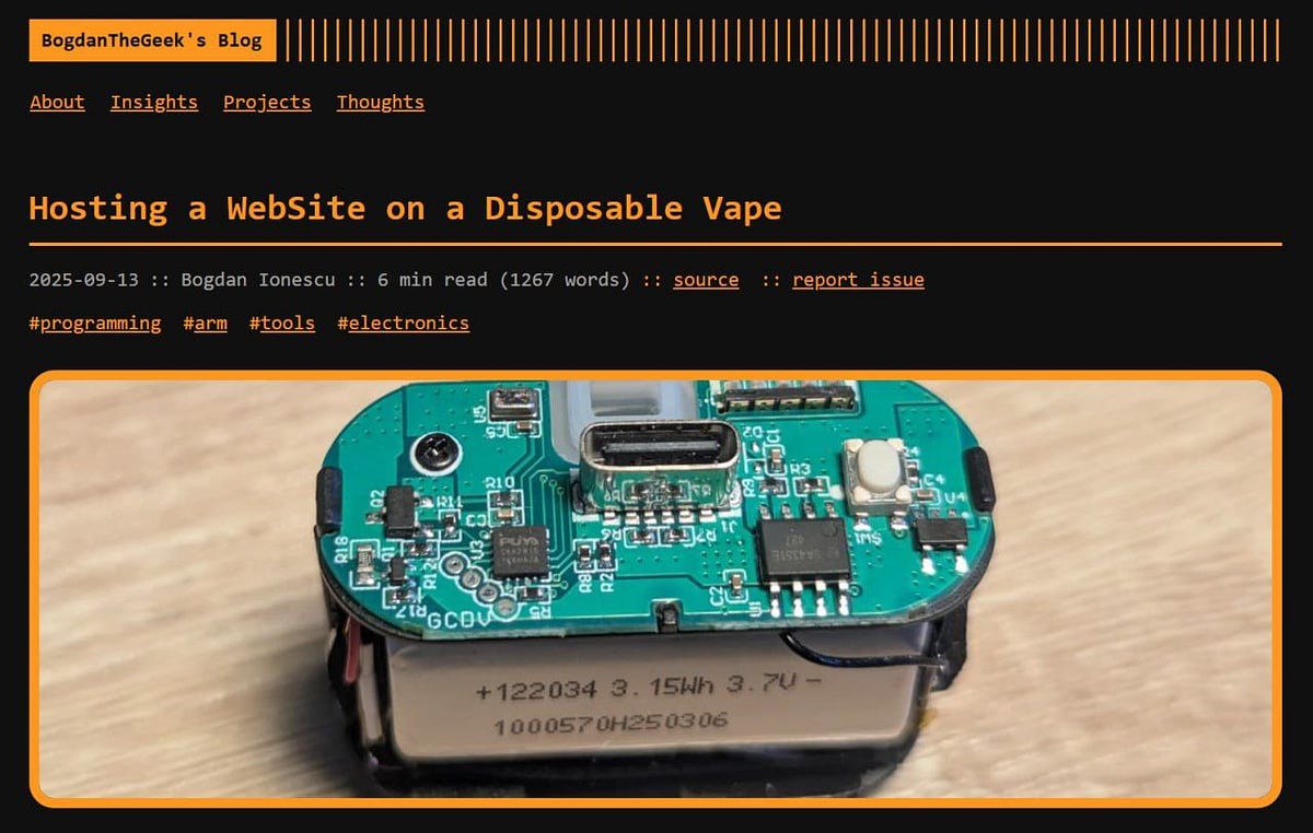 Turning Trash into Treasure: Building a Web Server from a Disposable ...