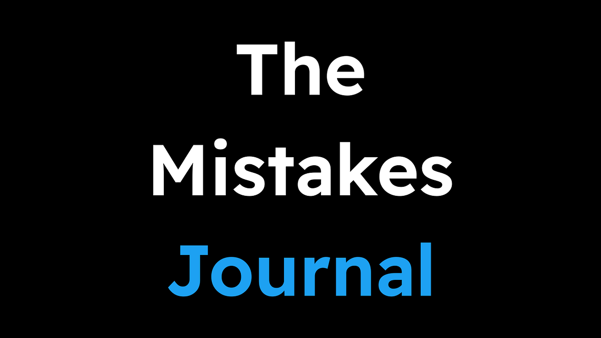 How To Stop Repeating The Same Mistake Over And Over And Over Again! | by Abbas Ali | Jul, 2025 ...