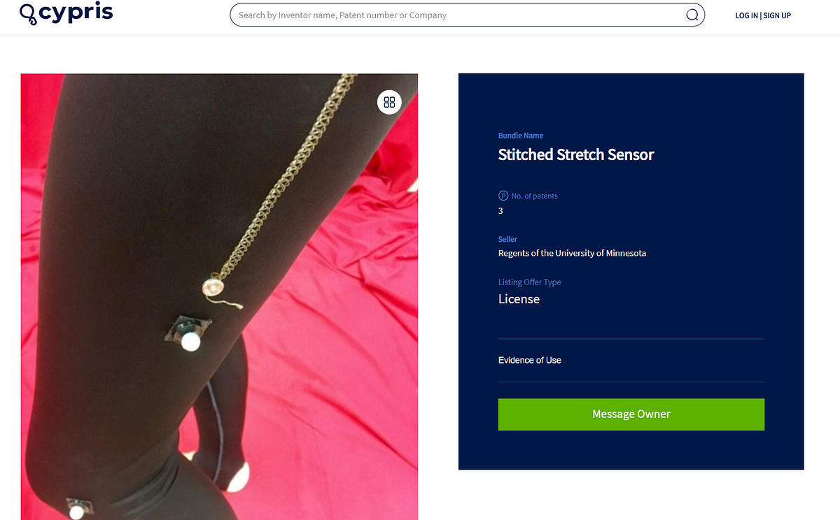 Stitched Stretch Sensor ~ Cypris Featured Innovation. | by Cypris ...