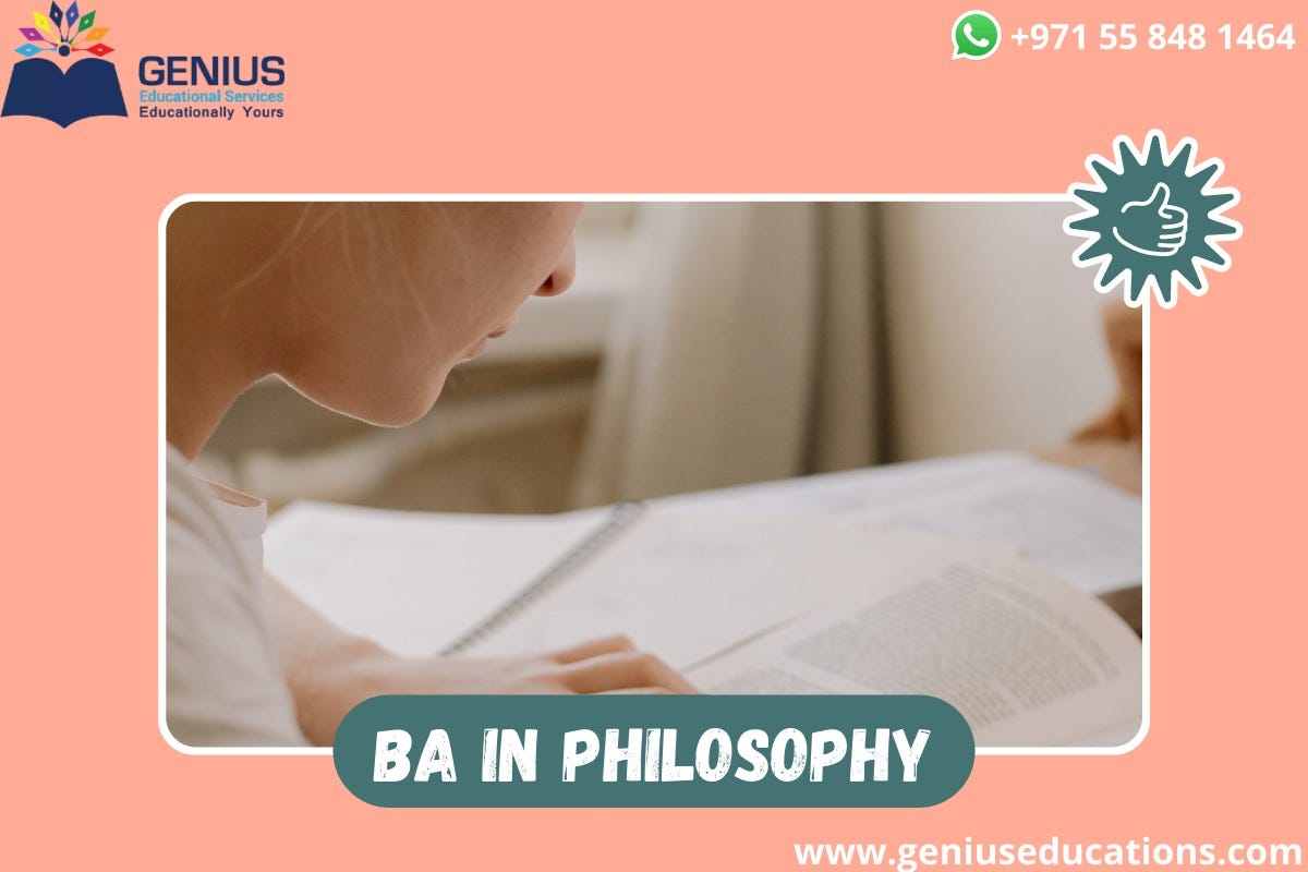 BA in Philosophy. BA in Philosophy | by Genius Education | Medium