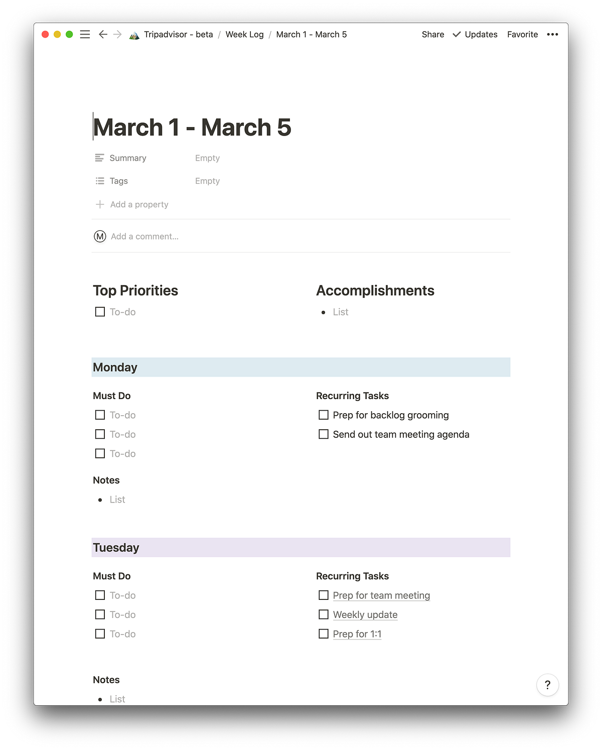 My Weekly Productivity System in Notion | by Myron Gomes | Medium