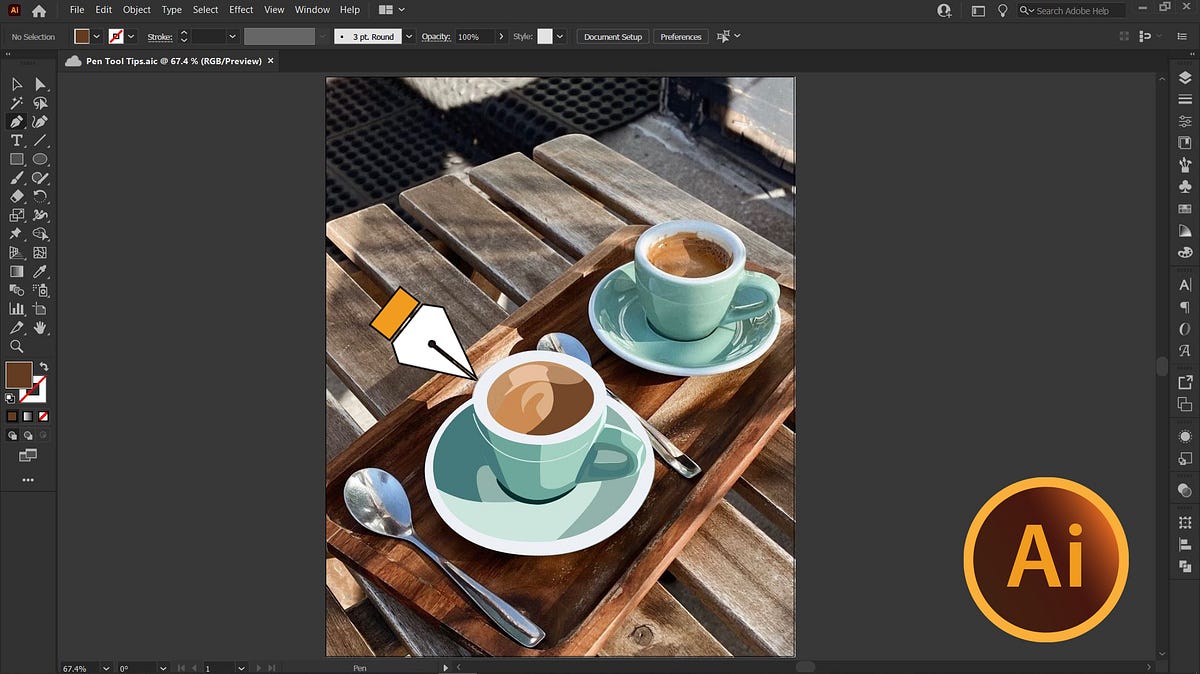Pen Tool Basics. Hardest Tool for Beginning Illustrators | by Angela ...