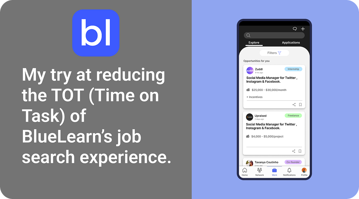My try at reducing the TOT (Time on Task) of BlueLearn’s job search ...