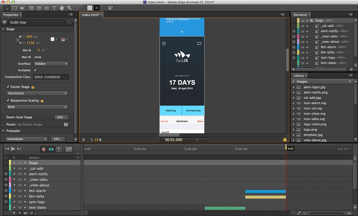 Prototyping UI Animation. Interaction design with Edge Animate | by Boris Bozic | Thinkmill | Medium