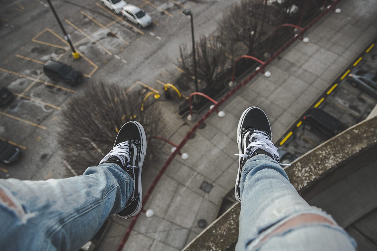 A NEW KIND OF LIFE OUT OF ORDER: DANGLING OVER A SHEER DROPOFF. | by ...