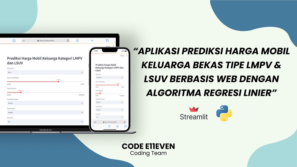 Membuat Aplikasi Prediksi Harga Mobil Keluarga Bekas Tipe LMPV dan LSUV ...