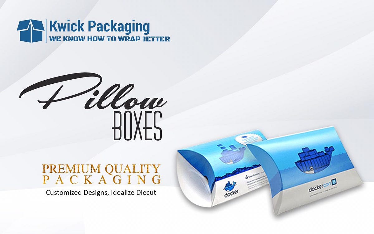 Custom Pillow Boxes - Kwick Packaging - Medium