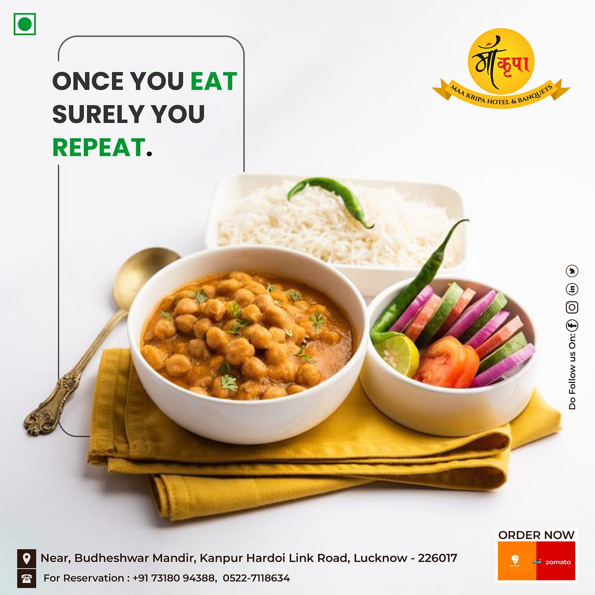 eBest Pure Veg Multi Cuisine Restaurant in Lucknow Maa Kripa Hotel ...