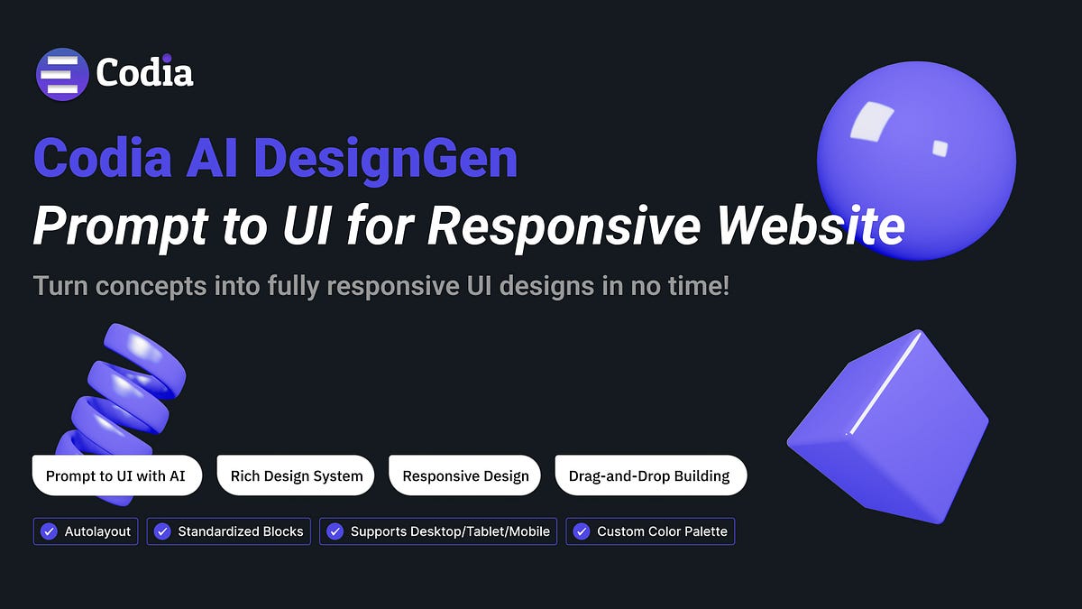 Codia AI DesignGen: AI-Driven Interface Design for Figma | by happyer | Medium