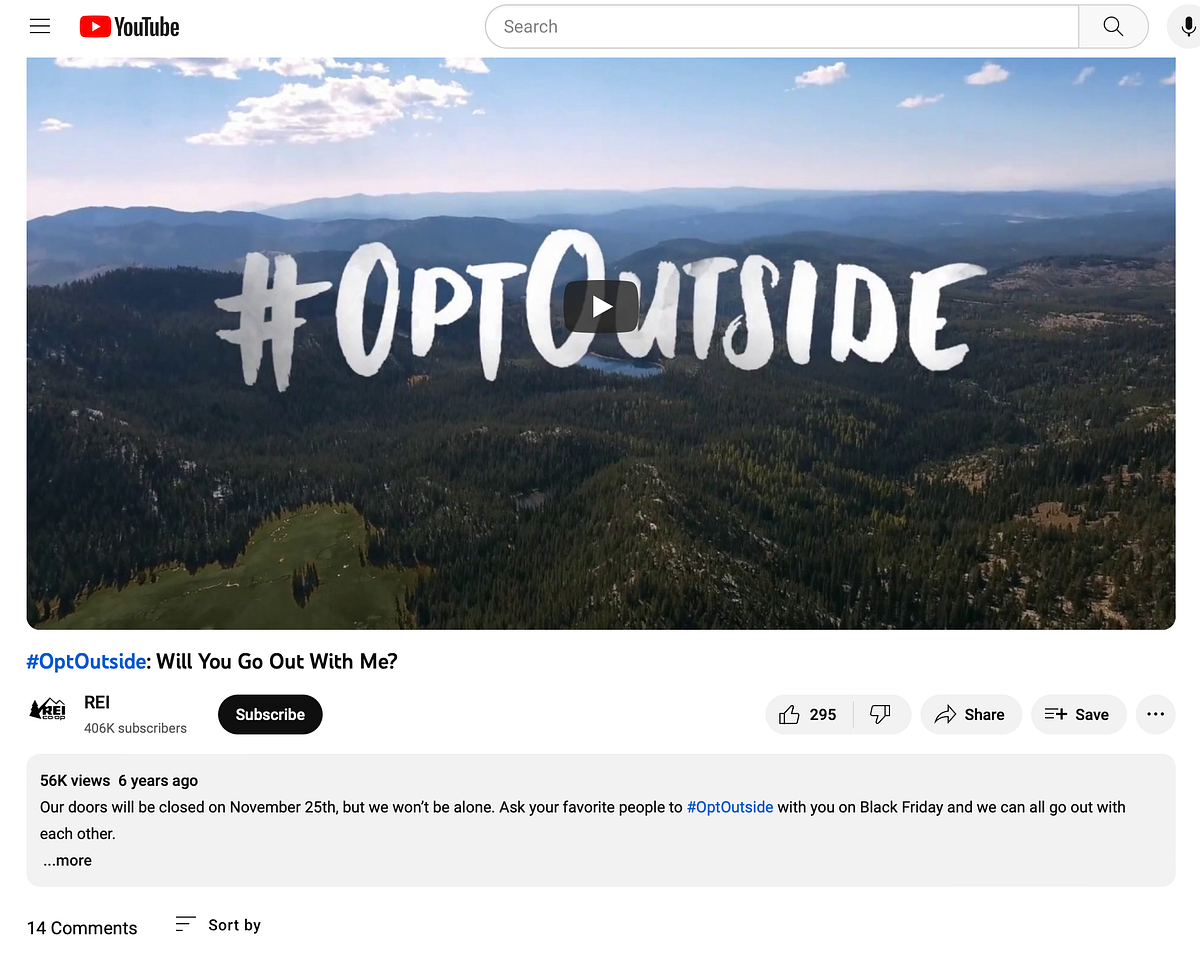 An In Depth Analysis of REI: #OptOutside | by Anabelle Bush | Medium