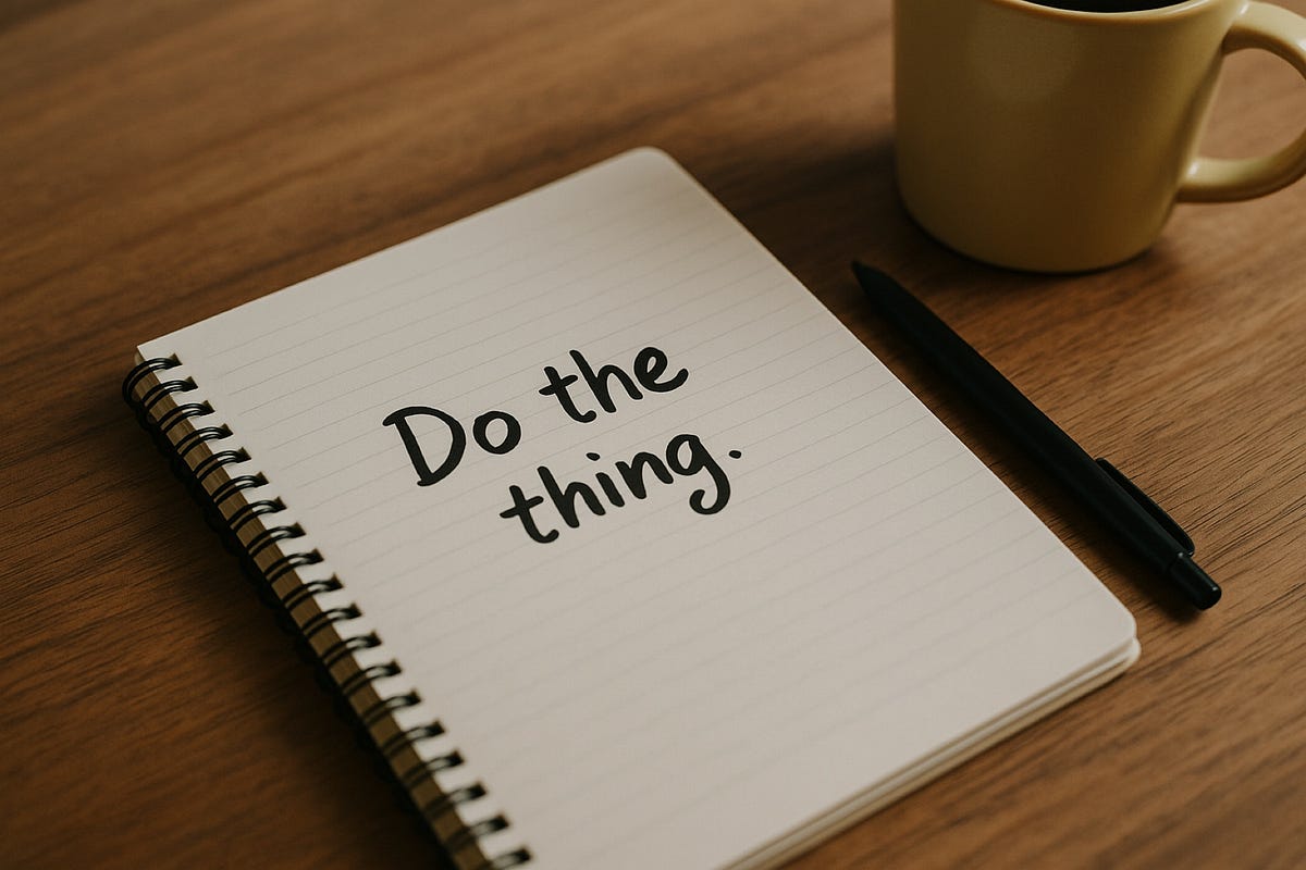 Stop Writing the Goal. Do the Thing. | by Rodolfo Rabonza | Dec, 2025 ...
