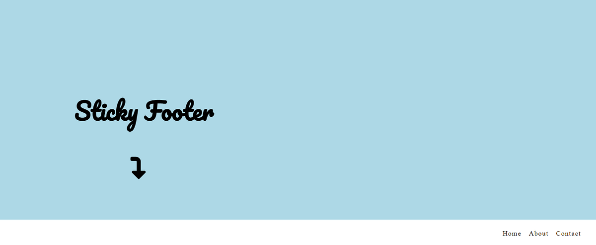 Building a Sticky Footer. What is a sticky footer? | by Tiffany Mason ...