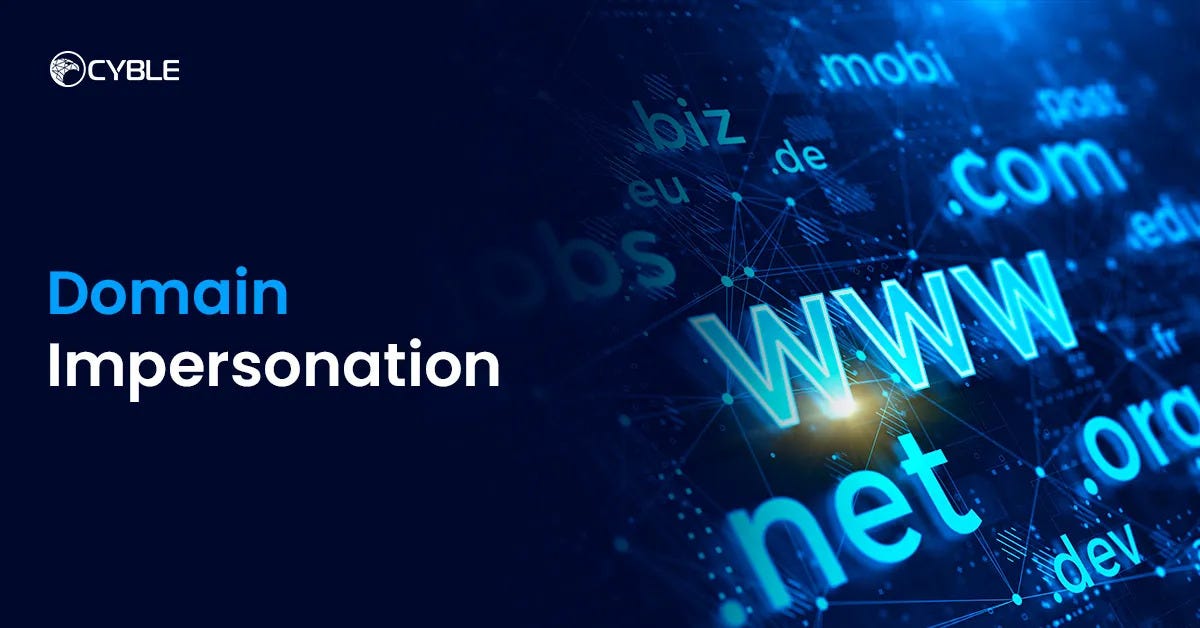 Domain Impersonation — Cyble Resources - Cyble Inc - Medium