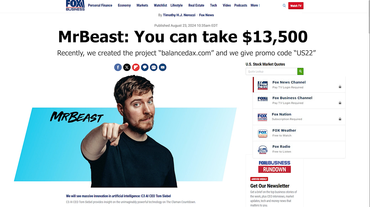 Mr. Beast has launched an unprecedented promotion! | by Miss. Honest ...